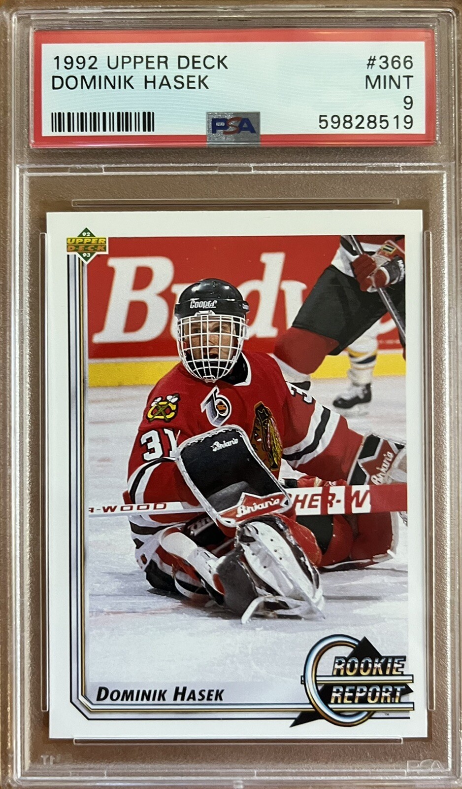 1992-93 Upper Deck - Rookie Report Dominik Hasek #366 for sale online ...