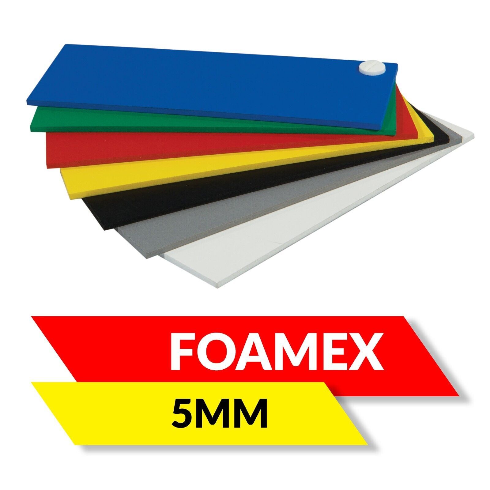 Foam PVC Light Weight Signage Sheet 5mm - Foamex® Board Blanks Craft ...