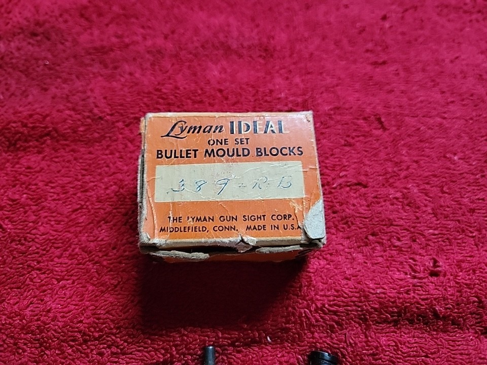 Vintage Lyman Ideal Bullet Mould Blocks Mold 389 174 Round Ball ...