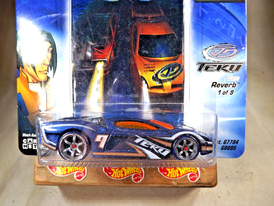 2004 Hot Wheels AcceleRacers 1/9 Teku REVERB Blue w/Blue Wheels Gray A6 ...