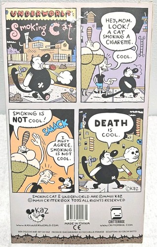 Underworld Comic Strip Kaz Smoking Cat Vinyl Figure | eBay