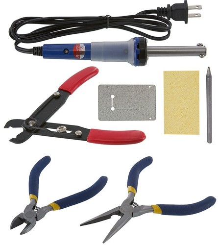 Elenco ST-123 Beginner Solder Tool Kit, soldering iron cutters pliers ...