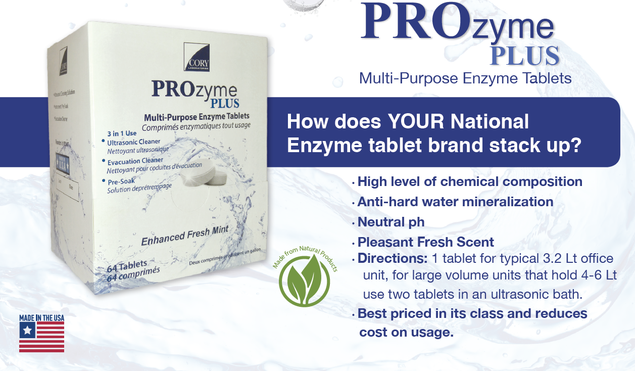 Prozyme Plus Ultrasonic Cleaning Solution 64 Tablets pre-soak 3 in 1 ...