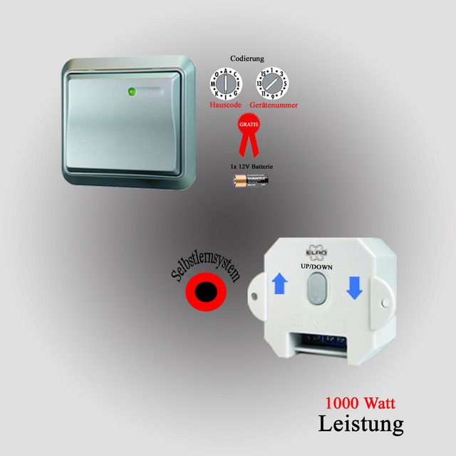 ELRO 4 Funk Rolladenschalter Ab600ic Fernbedienung Ab600 ...