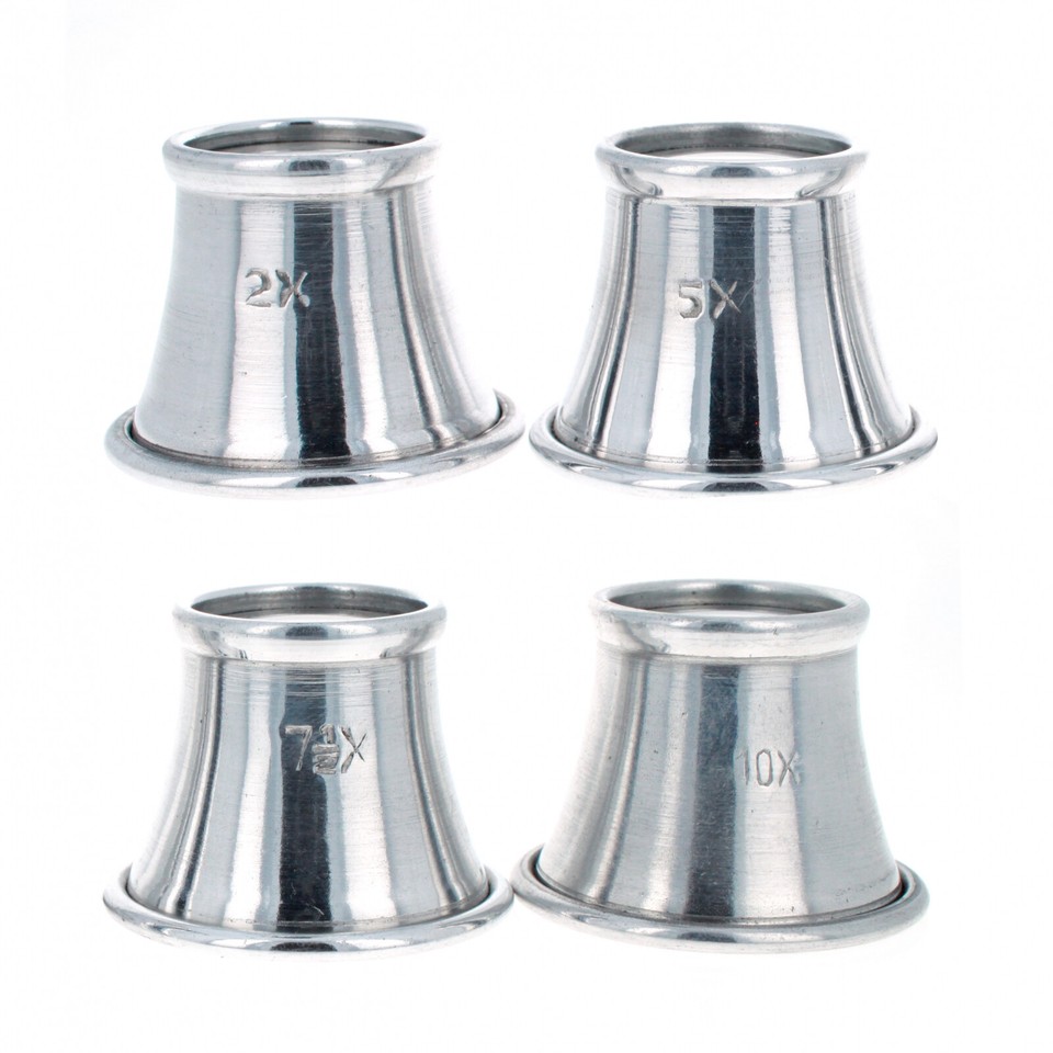 Universal Tool Aluminum Jewelers Eye Loupe Set 2.5X 5X 7.5X 10X ...
