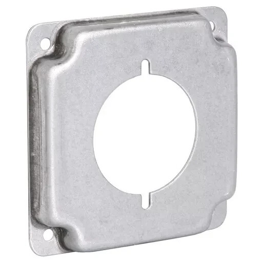 Hubbell 810 Square Receptacle Cover 4" Raised 1/2" For 30-50A Single ...