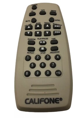 CALIFONE 2395 2395IR Dual Cassette CD Boombox AM/FM Radio Remote ...
