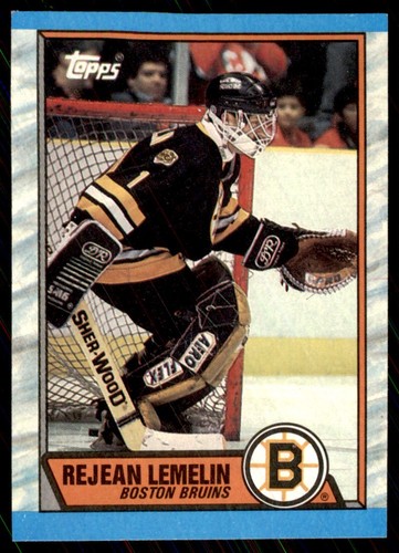 1989-90 TOPPS REJEAN LEMELIN BOSTON BRUINS #40 | eBay