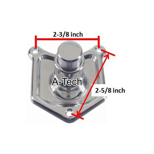 CHROME STARTER SOLENOID PUSH BUTTON END COVER HARLEY DAVIDSON 1.0 2.0 2 ...