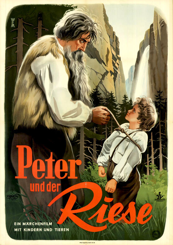 Peter und der Riese ORIGINAL A1 Kinoplakat v. 1956 Matija Barl / ART ...