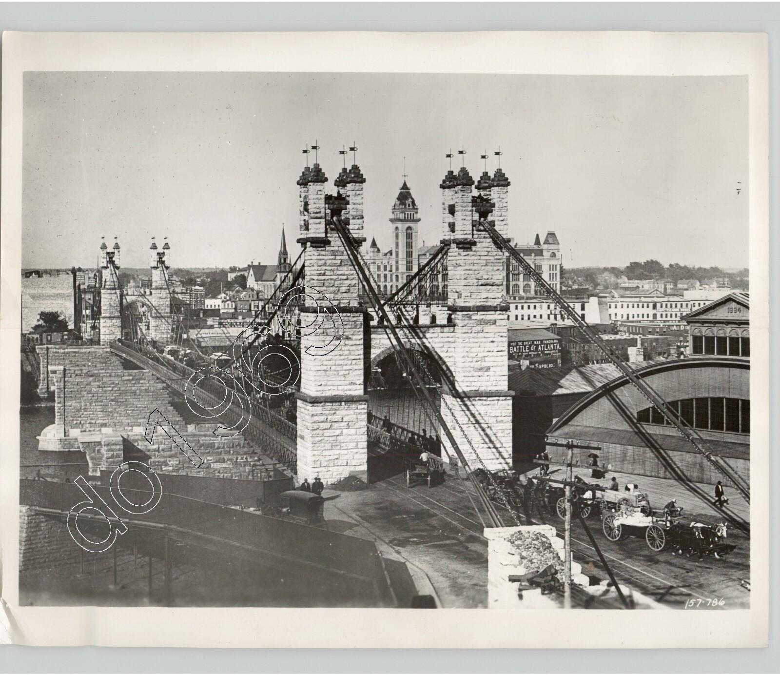 Vintage Late 1800s Press Photo MINNEAPOLIS Horse Carriage Bridge ...