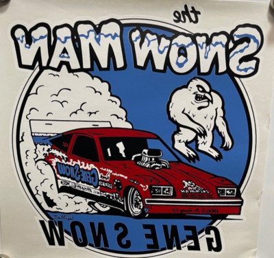 VRHTF NHRA 70'S "GENE "THE SNOW MAN" SNOW" IRON ON T SHIRT TRANSFER 11 ...