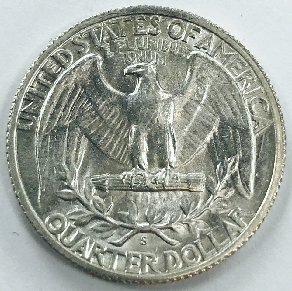 *1942 S WASHINGTON QUARTER* *GEM BU+* NR #P2457 | eBay