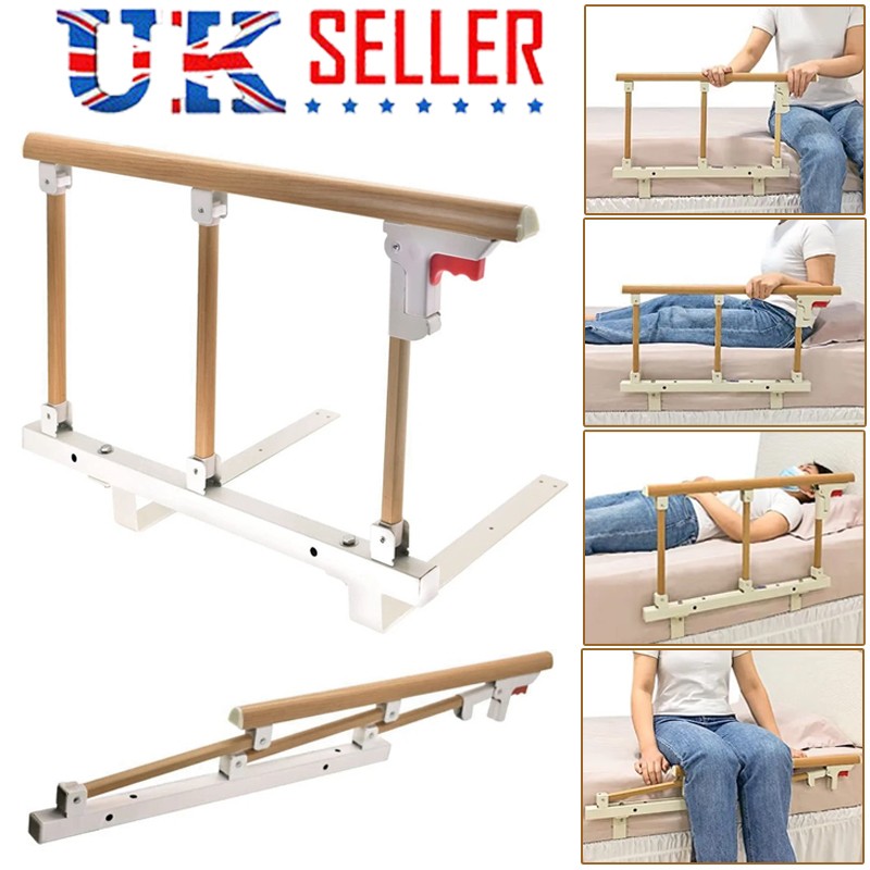 3 Section Bed Rail Safety Side Guard Assist Handle for Elderly Adults ...