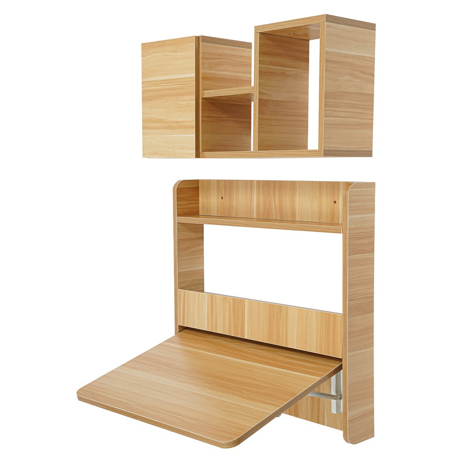 Wall Mounted Folding Table Space Saving Wall Mounted Foldable Dining ...