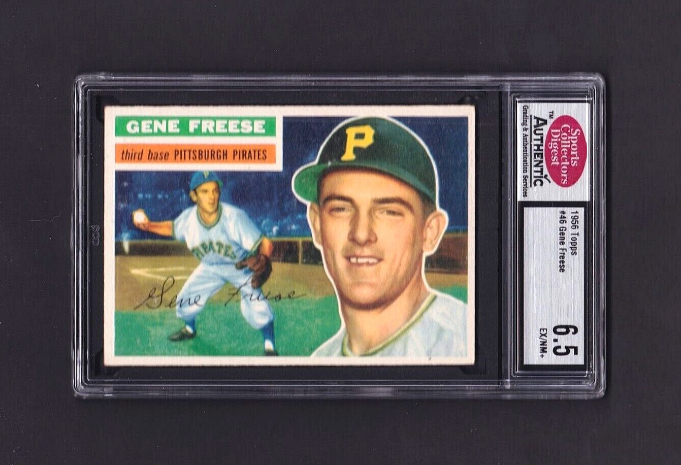 1956 Topps - Gene Freese #46 Gray Back for sale online | eBay