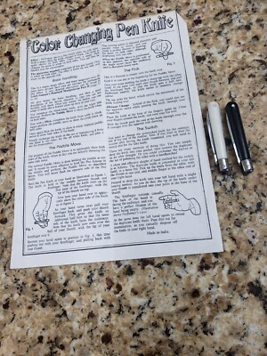 Vintage Color Changing Pen Knife Magic Trick. | eBay