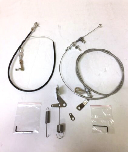 FOR Chrysler 904 Kickdown Cable + 36" BLACK Throttle Cable Cut to Fit w ...