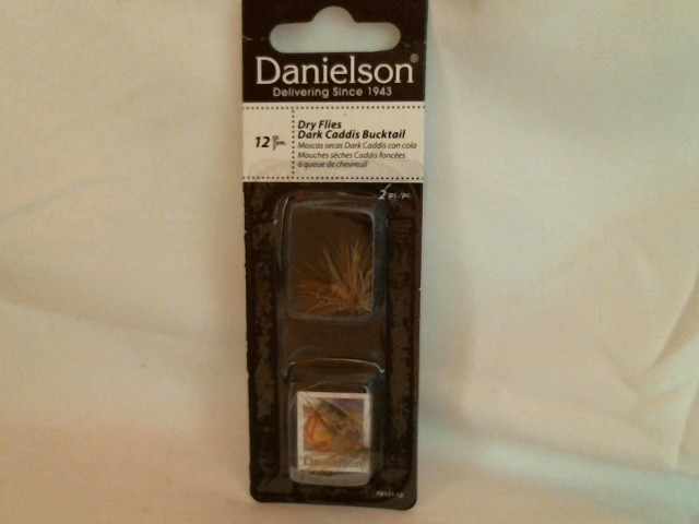 Danielson dry flies dark caddis bucktail sz12 fly fishing 2 per pack | eBay