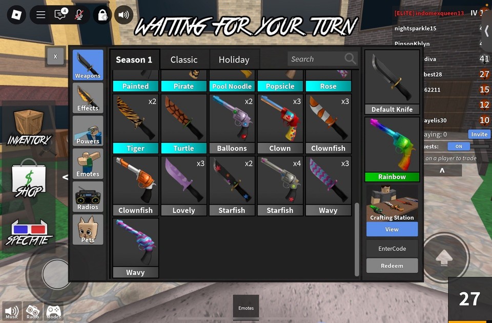 Roblox MM2 FULL INVENTORY FOR SALE | eBay