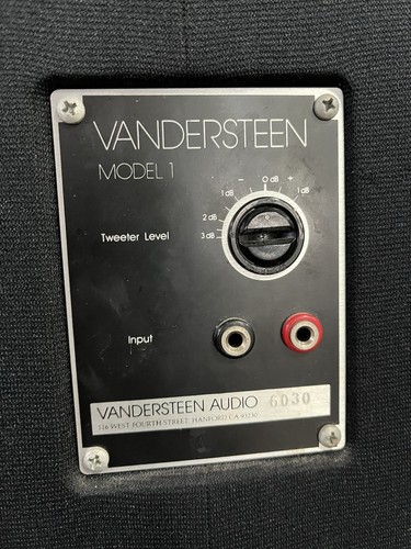Vandersteen Model 1 floor standing speakers | eBay