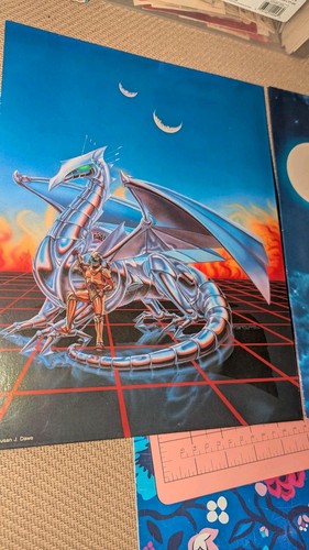 Vintage Dragon Mead Fantasy Portfolio Folder Sue Dawe Susan Dawe Lot Of ...