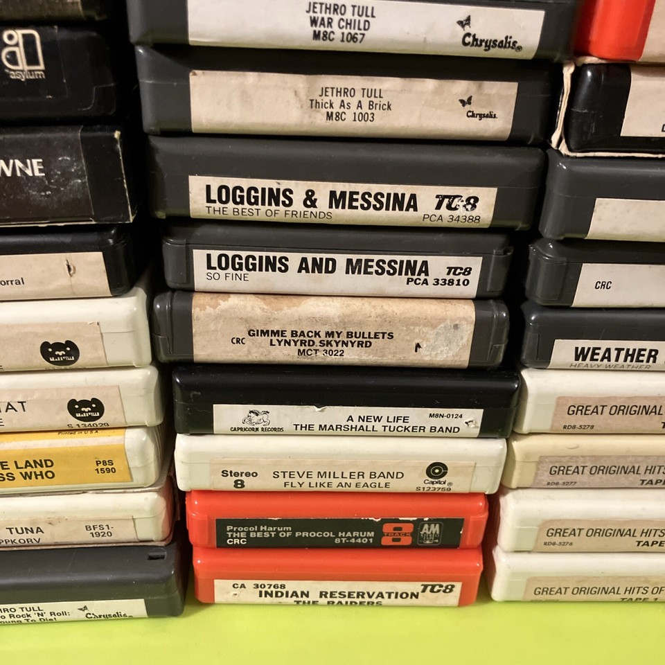 Lot Of 27 Rock 8-Track Tapes Various Artists/Groups Untested/Not ...