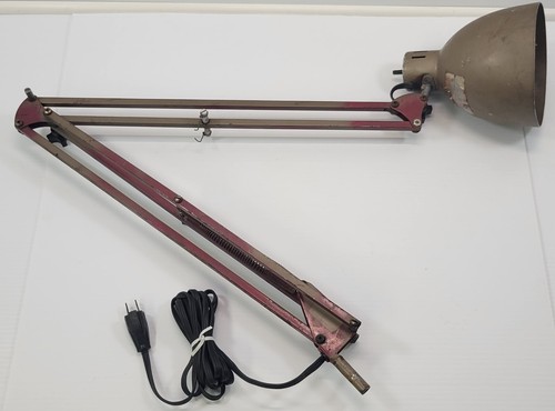*A) Vintage Dayton Articulating Arm Drafting Table Desk Work Lamp Shop ...