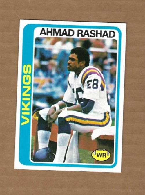 1978 Topps football card #125 Ahmad Rashad Minnesota Vikings NM | eBay
