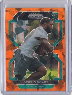 GERRID DOAKS 2021 Panini Prizm ORANGE ICE RC Rookie #426 DOLPHINS | eBay