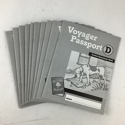 Lot of 10 Passport Reading Voyager Passport D Student Assessment Book ...