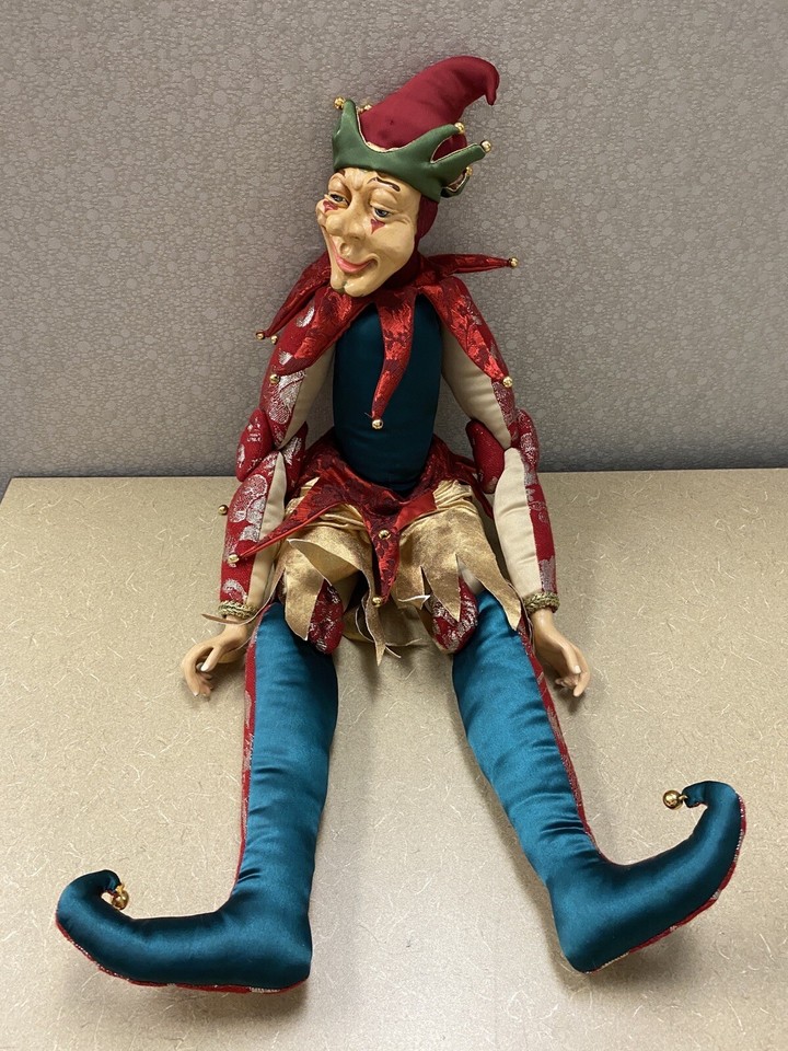 26" Vintage Katherine's Collection Zeno Jester Doll Wayne Kleski ...