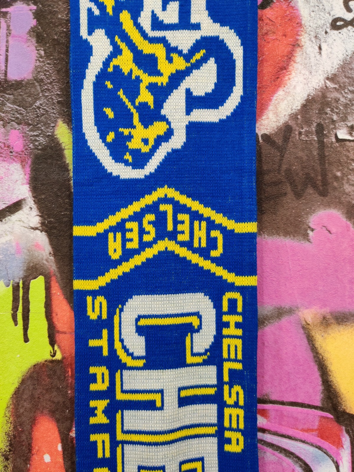 Chelsea London 90s Football Soccer Vintage Retro Old Fan Scarf Length ...
