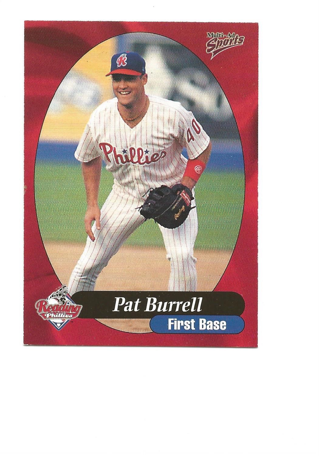 PAT BURRELL 1999 Reading Minor League card #1 Philadelphia Phillies NR ...