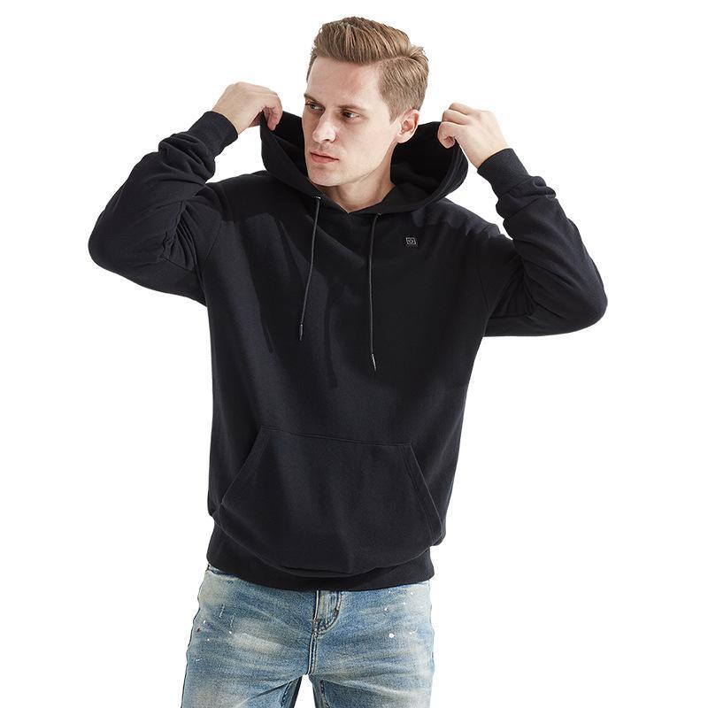 Plus Outdoor Electric USB Heating Sweaters Hoodies Men Winter Warm ...