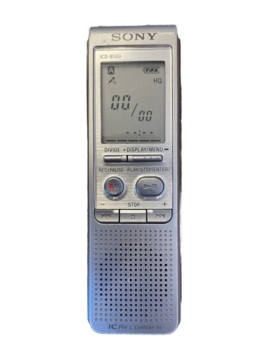 Sony ICD-B500 Voice Recorder Dictaphone Compact Handheld Travel Working ...
