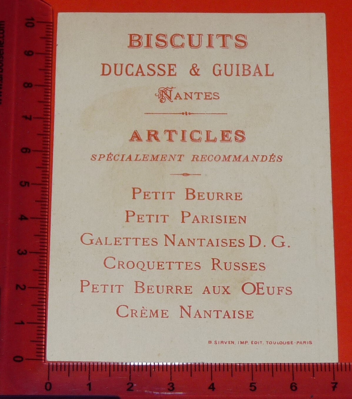 CHROMO 1890-1910 PETIT PARISIEN BISCUITS DUCASSE & GUIBAL NANTES FEMME ...