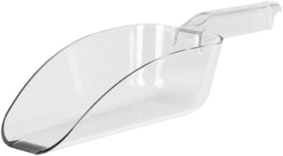12 oz Clear Polycarbonate Scoop, Small Plastic Ice Scoop, Candy Scoop ...