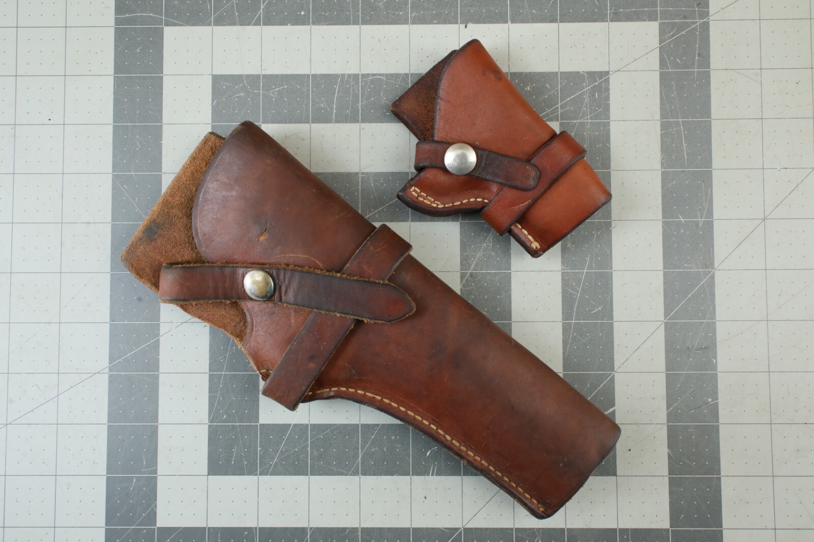 2X George LAwrence Holsters Challenger 1-C 528 K-22 6" & DD Derringer ...