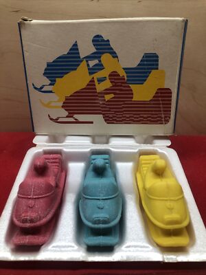 NEW VINTAGE AVON SURE WINNER 3~SNOW BUGGY SNOWMOBILE SOAPS | eBay