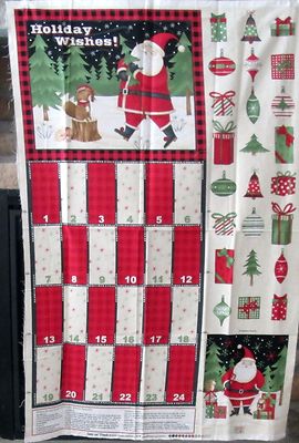 1 Debbie Mumm "Santa & Friends Advent Calendar " Christmas Cotton ...