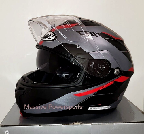 HJC C91 Modular Sunscreen Motorcycle Helmet Karan Red XS S M L XL 2X 3X ...