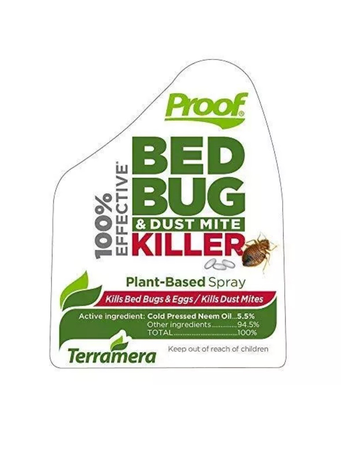 2 Pk Proof Bed Bug & Dust Mite Killer Plant-Based Spray 20 fl oz 100% ...
