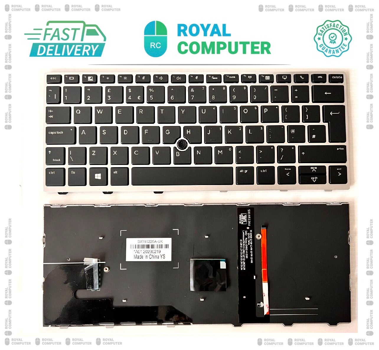 NEW HP ELITEBOOK 730 G5 735 G5 830 G5 836 G6 UK KEYBOARD L13698-031 ...