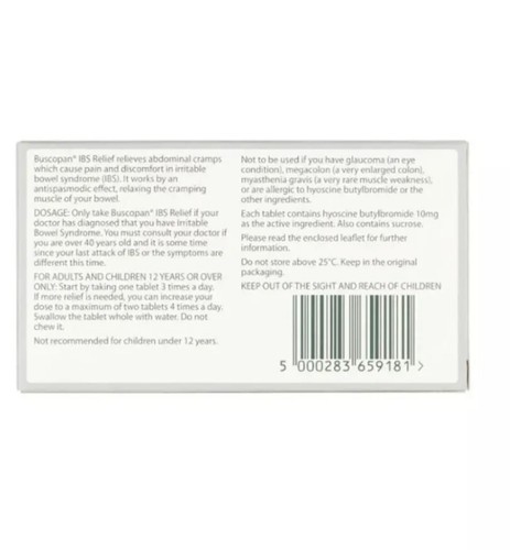 Buscopan 3800588 10mg IBS Relief Tablets - 40 Tablets for sale online ...
