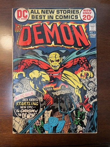 Demon #1 DC Comics 1972 1st Appearance & Origin Etrigan FN+ Jack Kirby ...