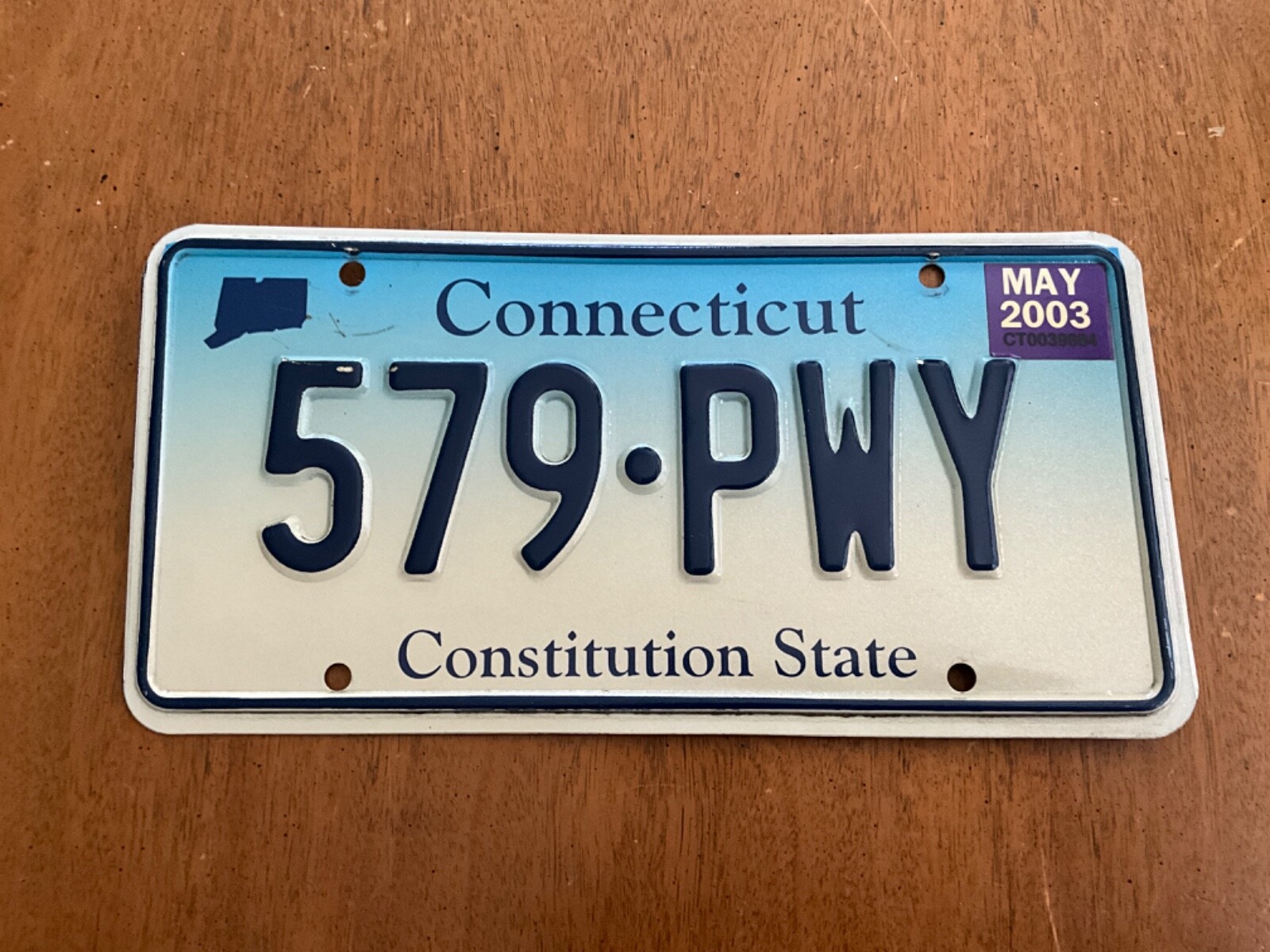 2003 Connecticut License Plate Tag 579-PWY | eBay