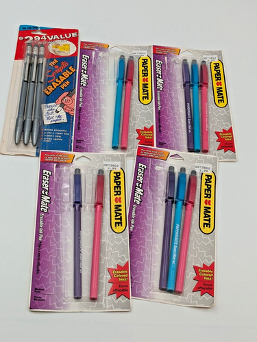 Vintage Scripto & Eraser Mate Erasable Pens Lot (READ DESCRIPTION) | eBay