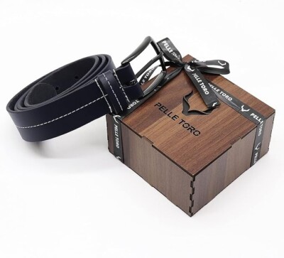 Pelle Toro Explorer Handmade Leather Belt, 36-40in Waist, Charcoal ...