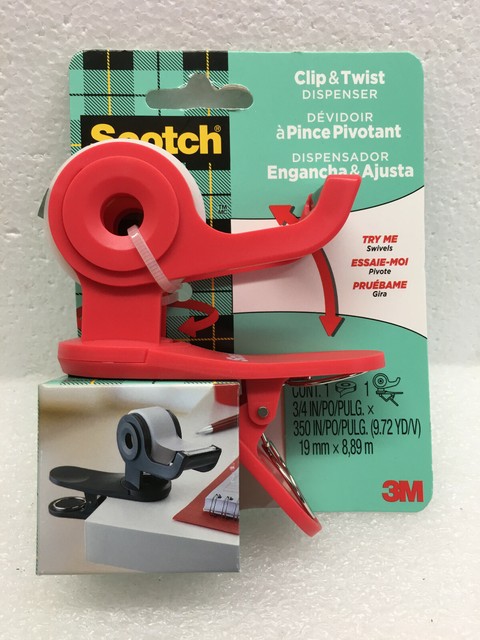 Scotch Clip & Twist Grey Desktop Tape Dispenser H7 for sale online | eBay